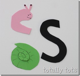 Totally Tots: Now I Know My ABC’s ~ S is for Snail